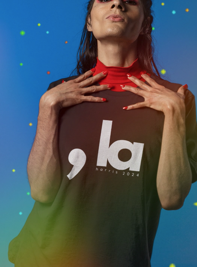 Comma La - Kamala Harris T-Shirt - All-Gender Sizing – Pearl Pony Designs